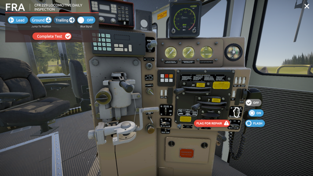 Train faster, safer with this Locomotive Daily Inspection Simulation